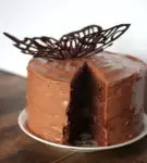 کیک با پروانه