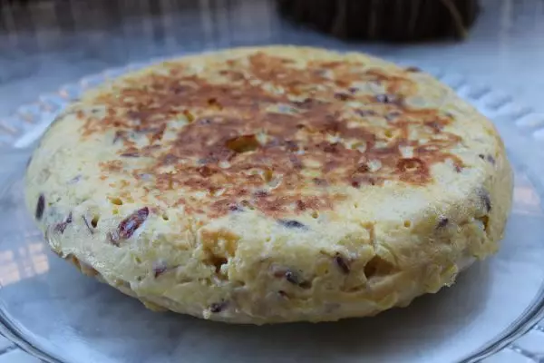 Spaanse tortilla met Hamon en Parmezaanse kaas
