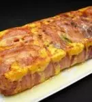 I-Potato Omelet, ibhakiwe kwi-Bacon Slicks