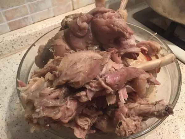 Boiled turkey
