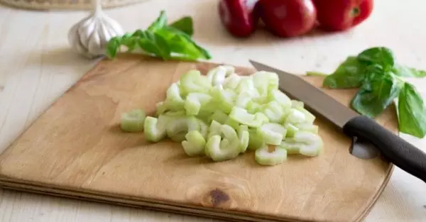 Stem celery finely chop