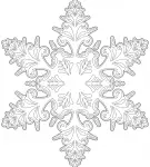 Modello di fiocco di neve
