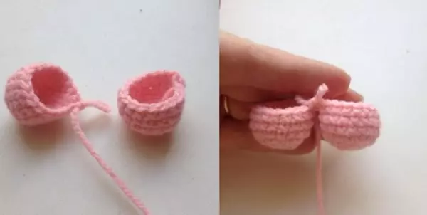 Foots of crochet porkido