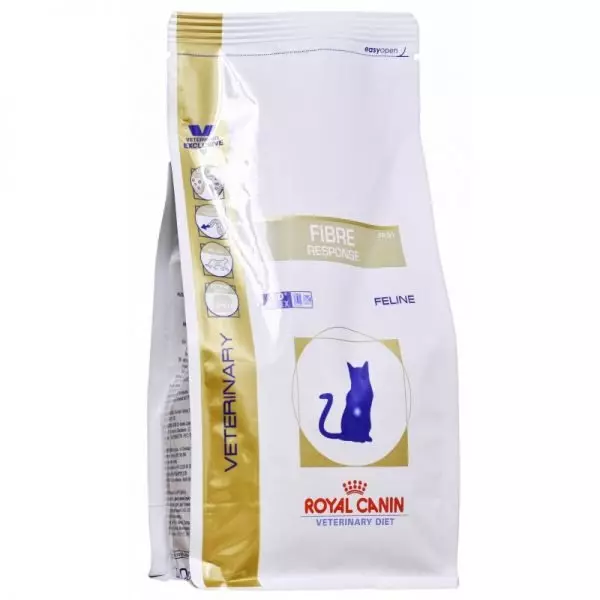 ခြောက်သွေ့သောအစားအစာ Royal Canin fiber ကိုတုံ့ပြန်မှု