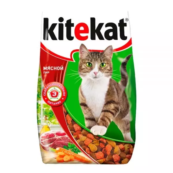 Sausas maistas Kitekat.