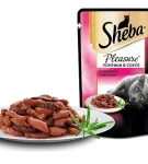 Šlapias maistas Sheba malonumas jautiena ir triušis