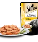 Cibo bagnato Sheba Pleasure Chicken e Turkey