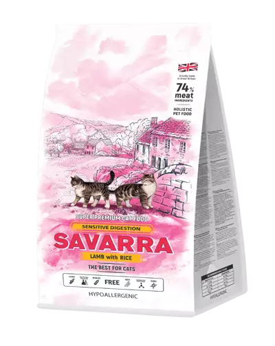 Savarra (Savarra) Krmivá mačiek: Recenzia, zloženie, rozsah, plusy a nevýhody, veterinárneho recenzov a vlastníkov 3553_3