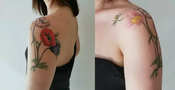 Flores del tatuaje 2.