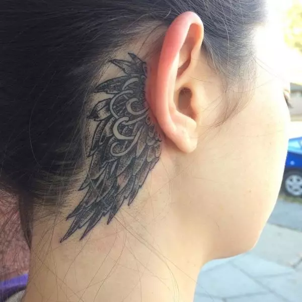 Wing tattoo.