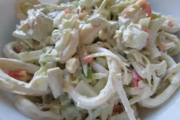 Salad với mực