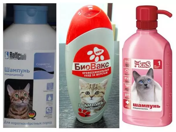 Shampoos para sa mga pusa