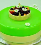Торт зеленого кольору