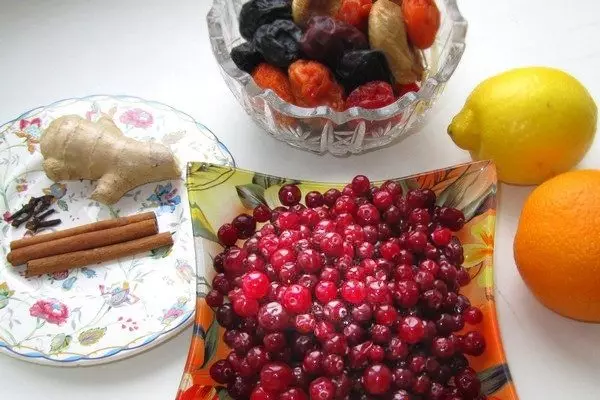 Cranberry, cítricos, canela