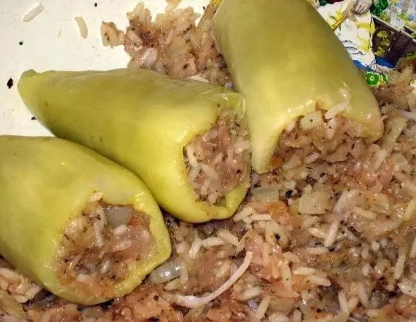 Peppers with minced meat