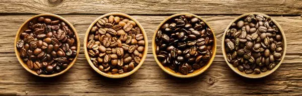 Graden van het roosteren van koffiebundel
