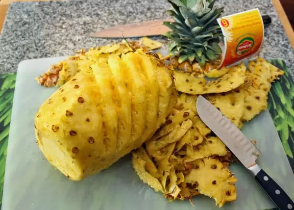 Spiral på ananas.