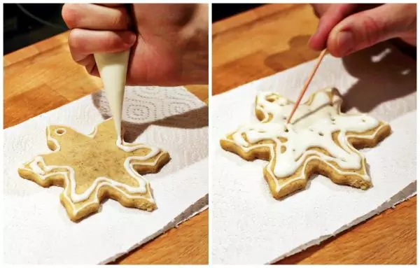 Dekoracja cookie z oblodzenia z pakietem cukierniczym