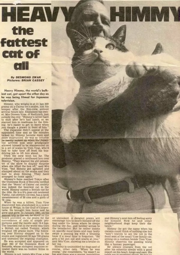Foto Cat Chemical in de krant
