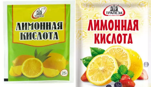 2 пакети з лимонною кислотою