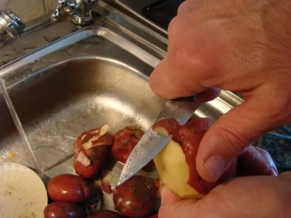 Kartoffelrensning kniv