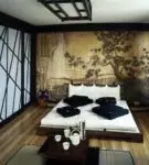 Japanilainen tyyli makuuhuoneessa