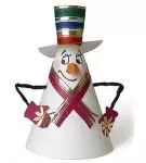 Paper Cone Snowman
