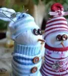 Muñecos de nieve de calcetines