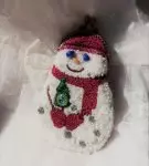 Beaded Snowman.