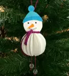 Boneco de neve na árbore