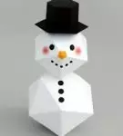 Iwe nọmba iwọn didun snowman