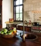 Acabado de azulejo cuadrado delantal cocina