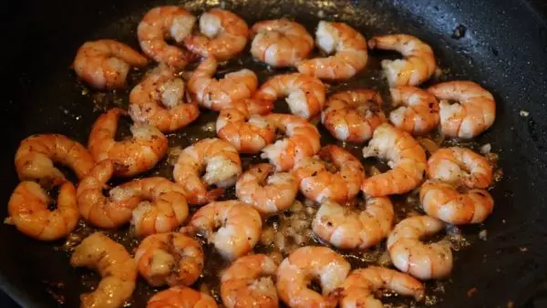 Roasted shrimps
