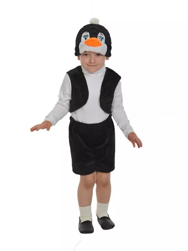 Kostum Penguin: seluar pendek dan jaket