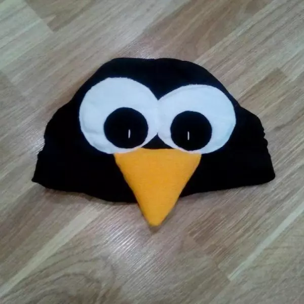 Pingvin kostim: šešir