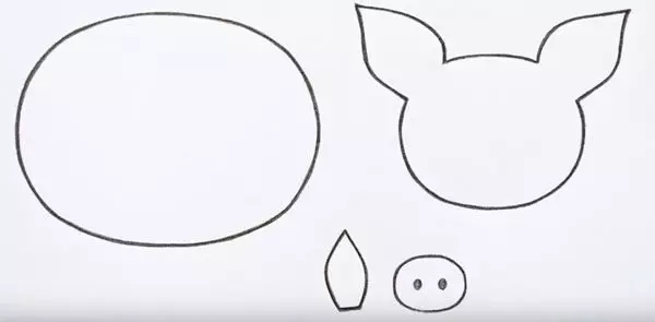Pattern for the manufacture of felt pig