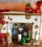 Decorative fireplace from foam