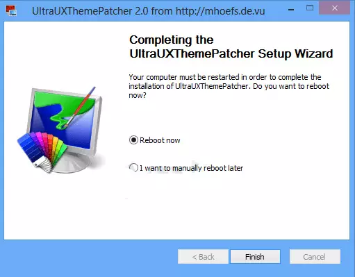 Instalación de UltrauxThemepatcher.