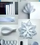 Ծավալով ձյան փաթիլների Quilling