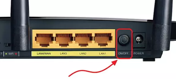 Power-knop op router