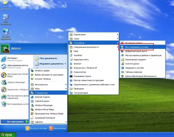 Sistemi Windows XP'de Geri Yükleme