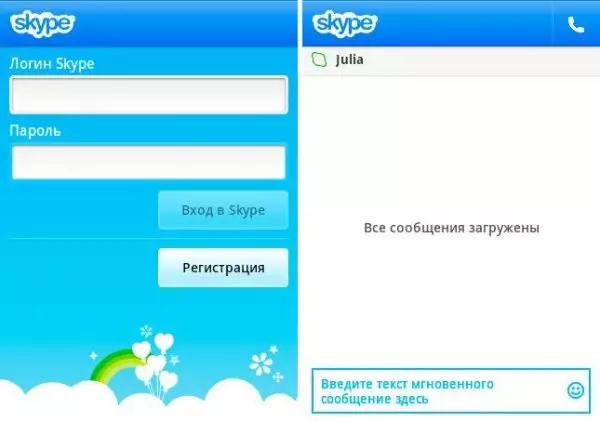 Re-entry into Skype