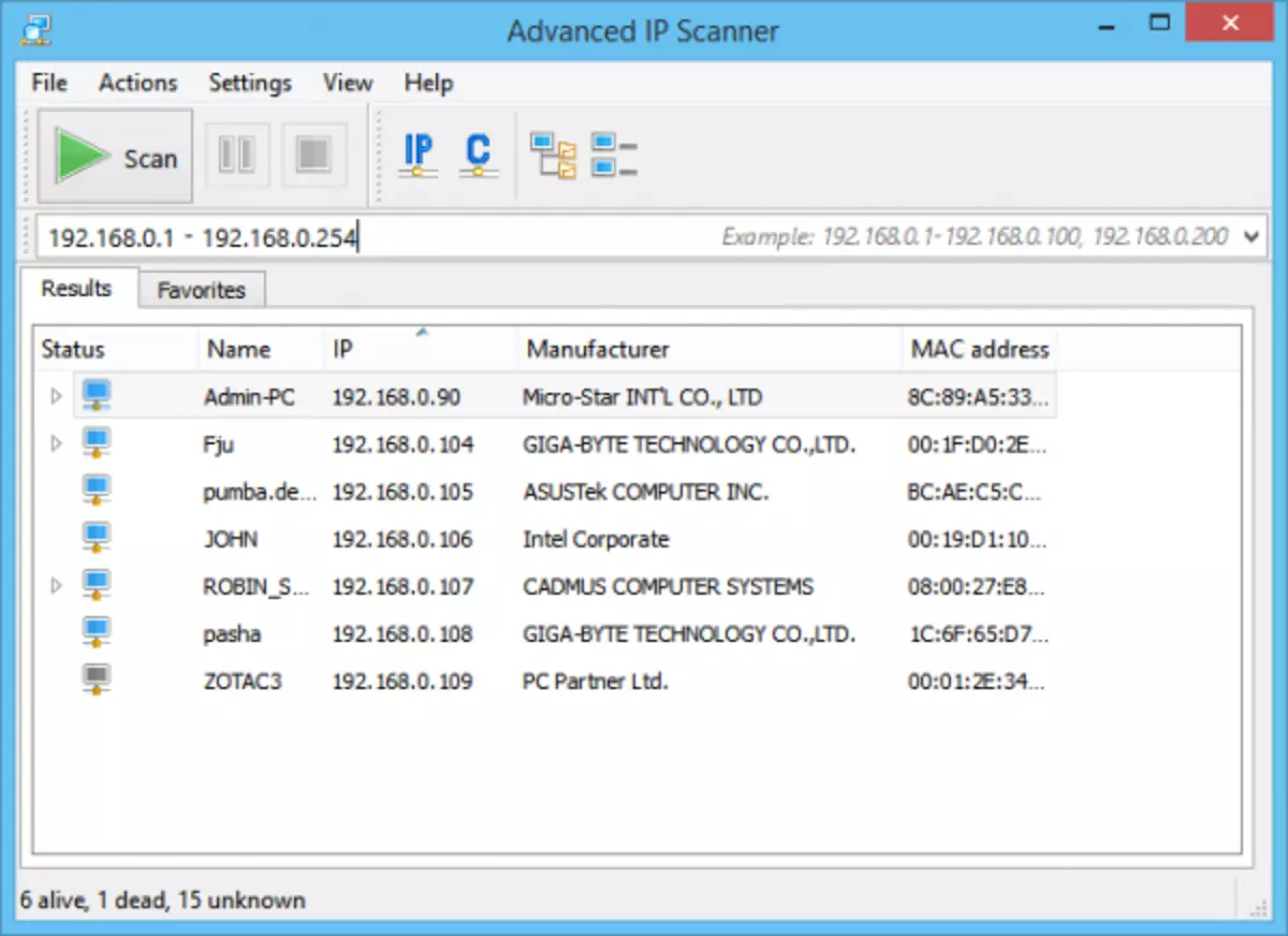 Advanced IP Scanner Program