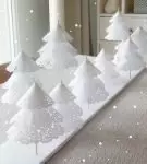 Napkins de encaixe de árbores de Nadal