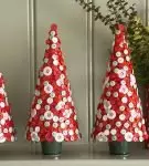 Árvores de Natal de botões