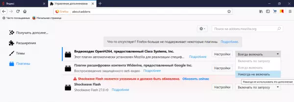 Apa sing kudu digunakake browser spruce Mozila Firefox - alasan lan cara kanggo ngrampungake masalah kasebut 4445_3