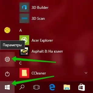 Identifikohu në Parametrat e Përgjithshme të Windows 10