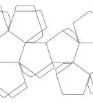 Dodecahedron kalendář šablona