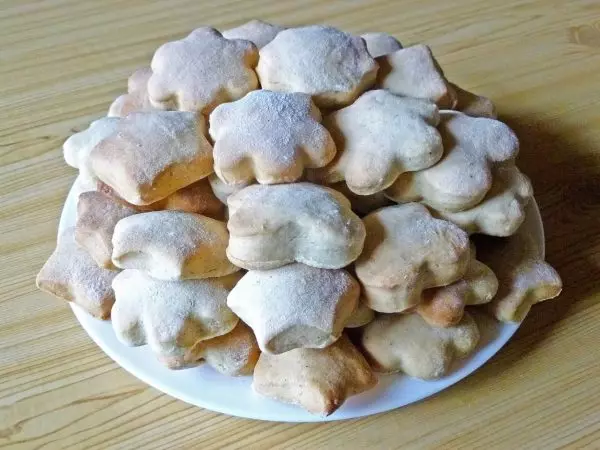 Cookies com açúcar em pó