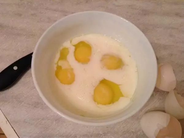 Mezcla de leche de huevo
